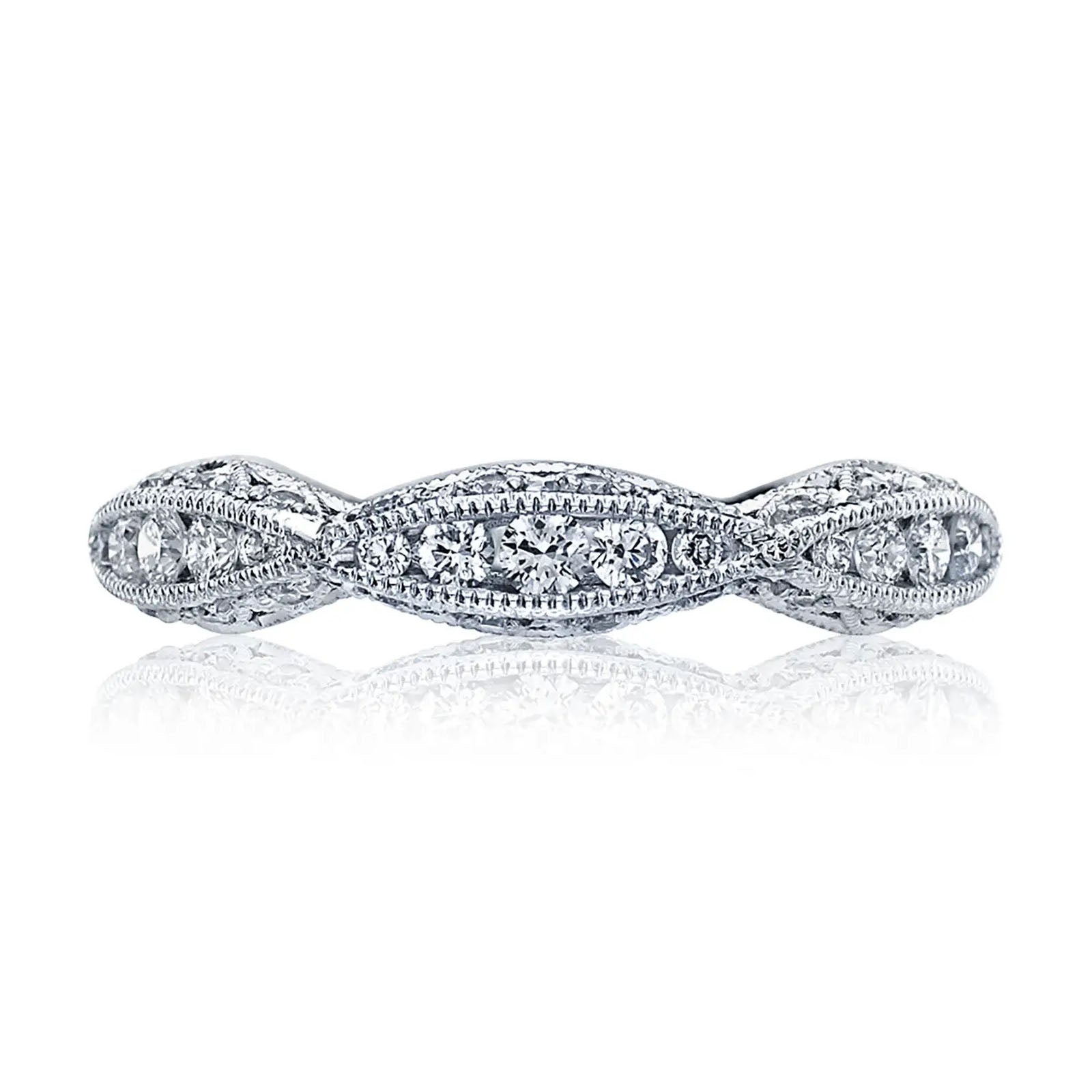 Classic Crescent Band with Diamonds by Tacori | Diamond Cellar