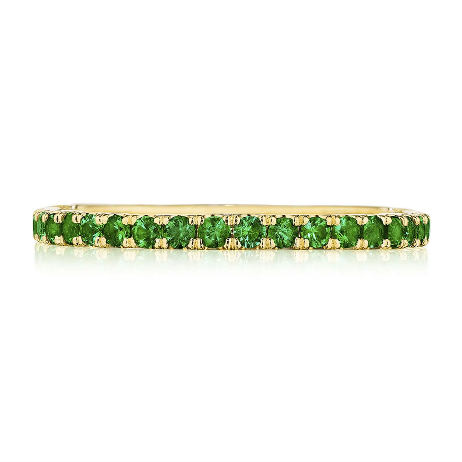 Emerald Sculpted Crescent Band by Tacori | Diamond Cellar