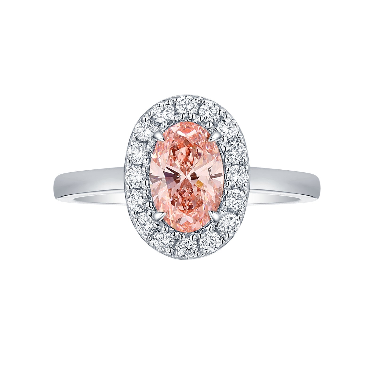 Lab Grown Diamond Halo Ring (1.07tcw) by Céleste Created Diamonds ...