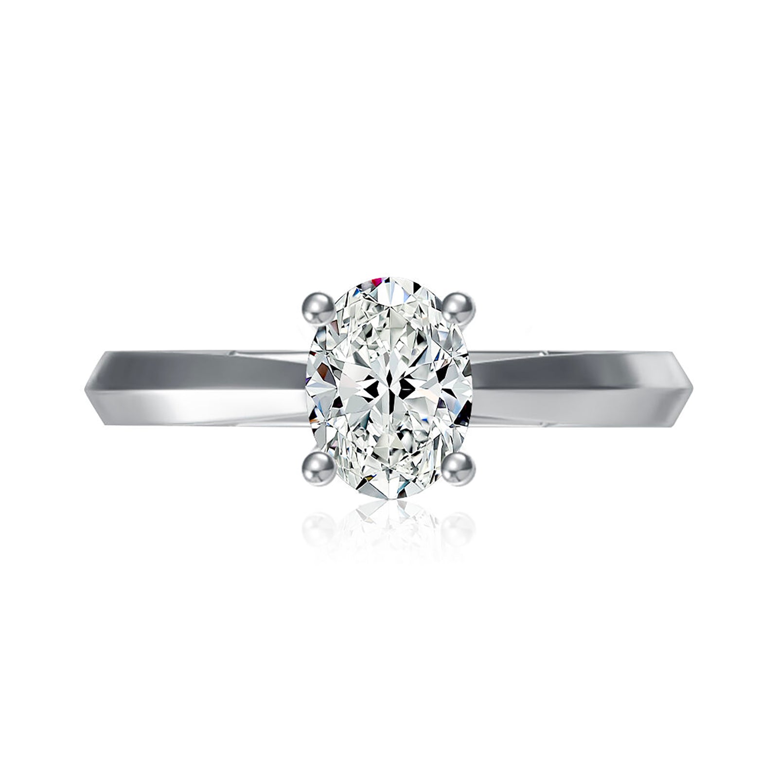 Diamond Semi Mount Ring | 14k White (1.50ct Head) by A. Jaffe | Diamond ...