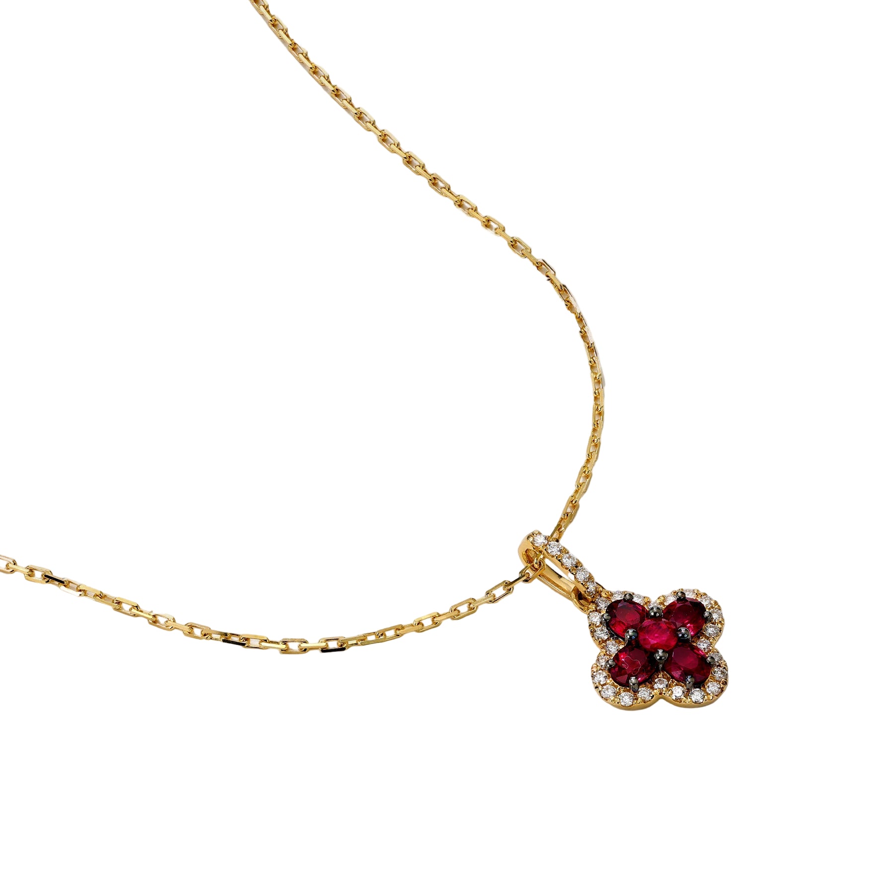 Felicity Ruby and Diamond Pendant by Mark Henry | Diamond Cellar