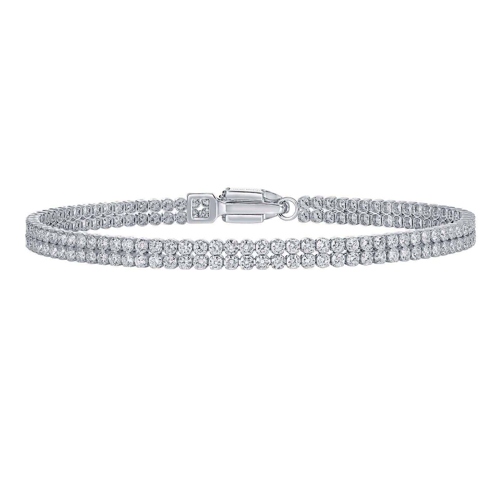 Lab Grown Diamond Two-Row Line Bracelet by Céleste Created Diamonds ...