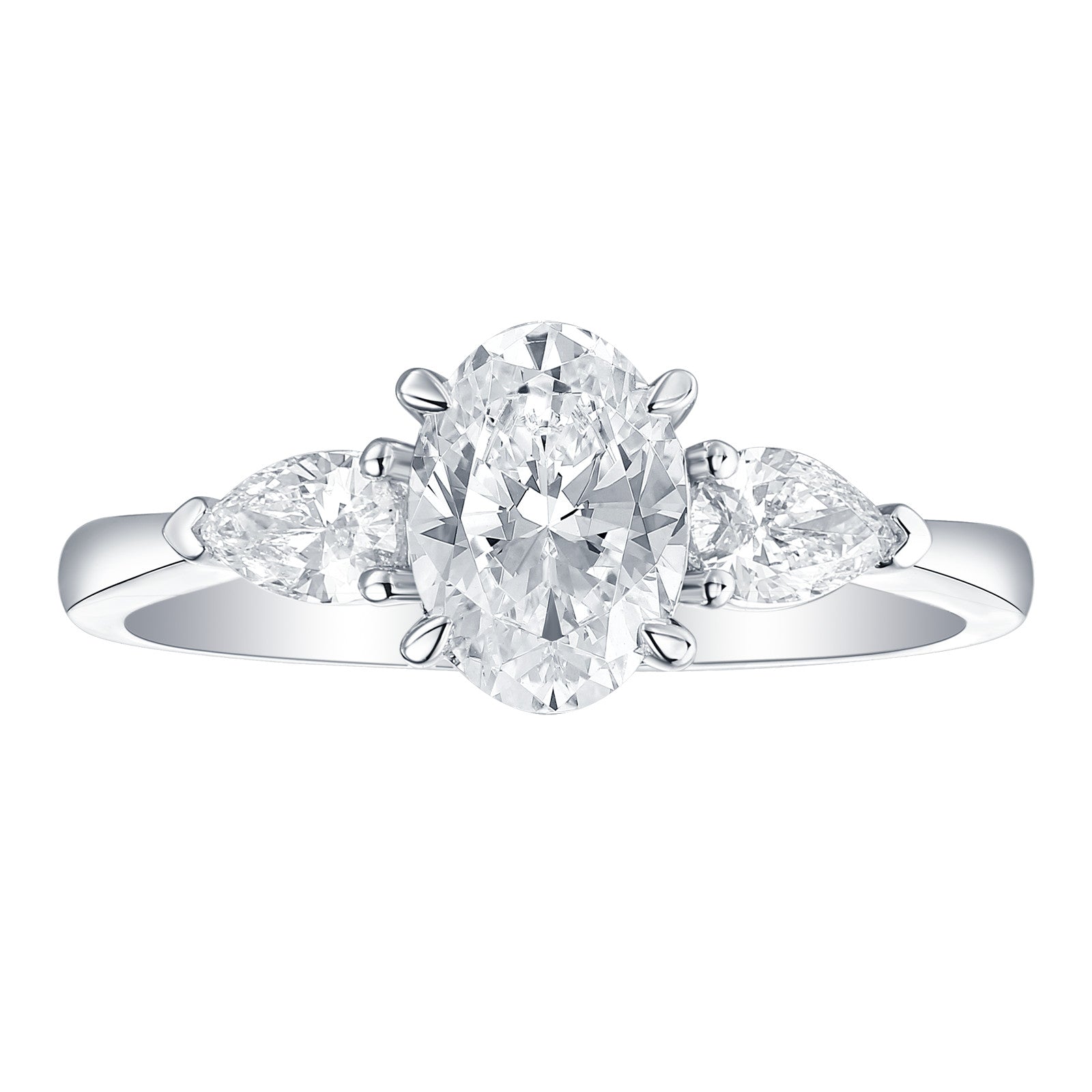 Lab Grown Diamond 3-Stone Ring by Céleste Created Diamonds | Diamond Cellar