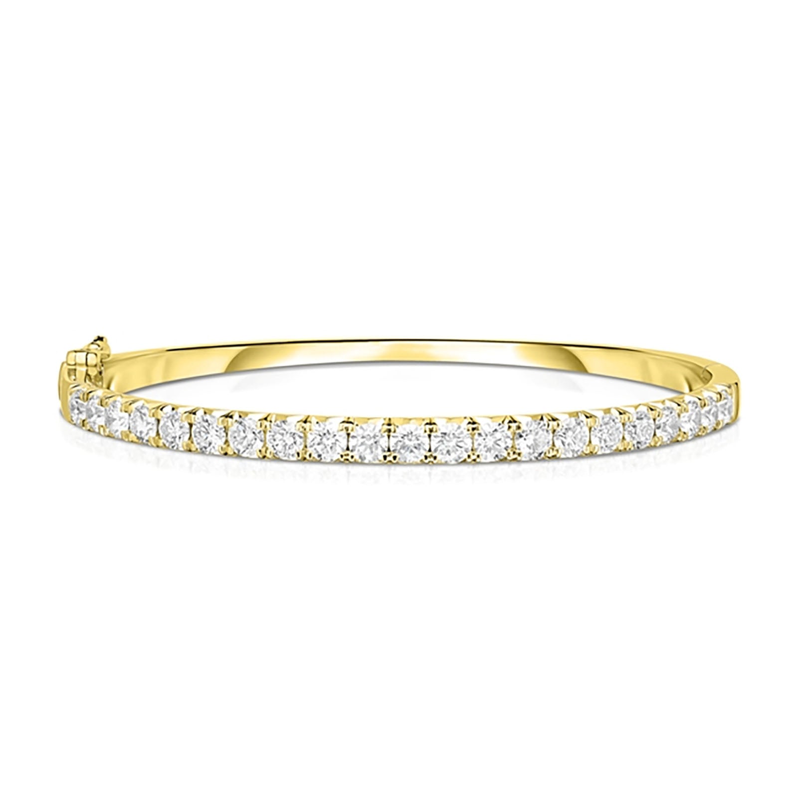 Diamond French Set Bangle by Diamond Cellar | Diamond Cellar