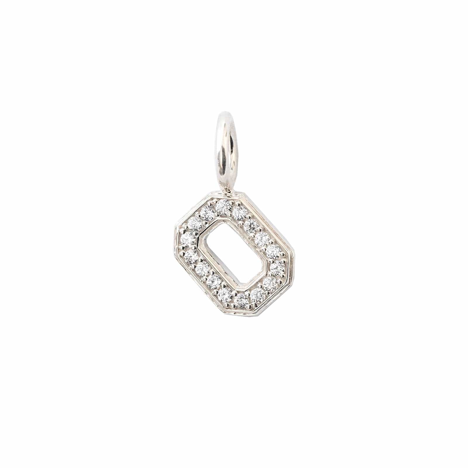 OSU Block "O" Charm with Diamonds by Diamond Cellar | Diamond Cellar