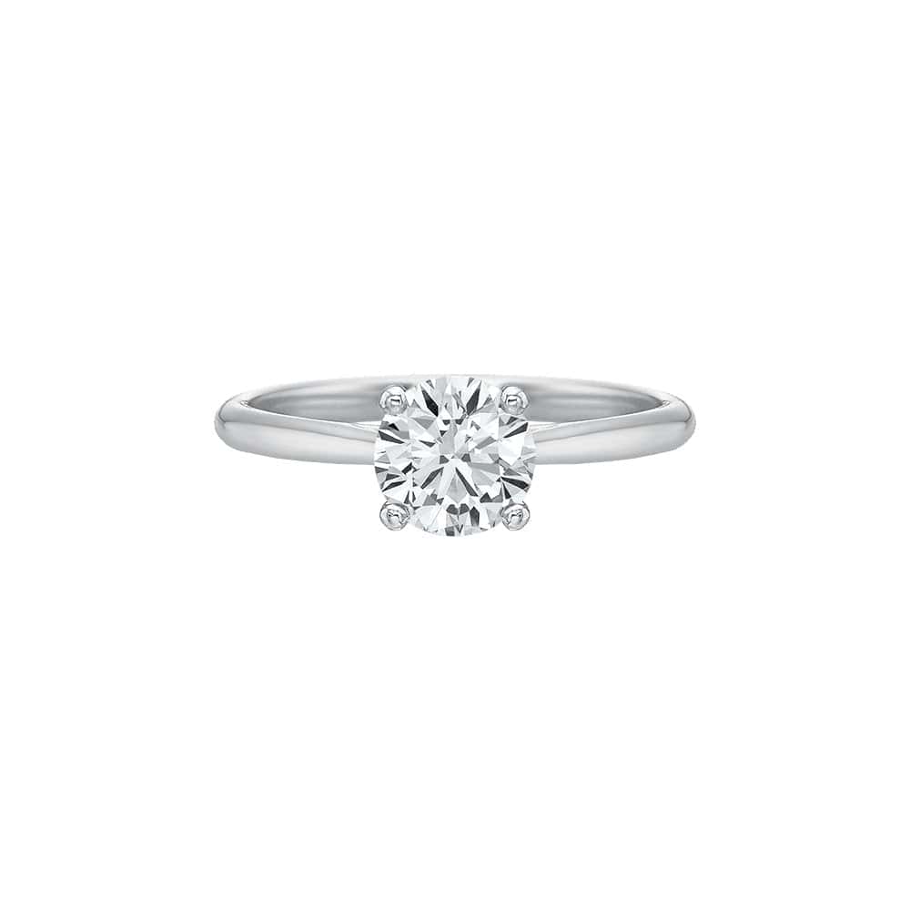 Platinum New Aire Solitaire Setting by Precision Set | Diamond Cellar