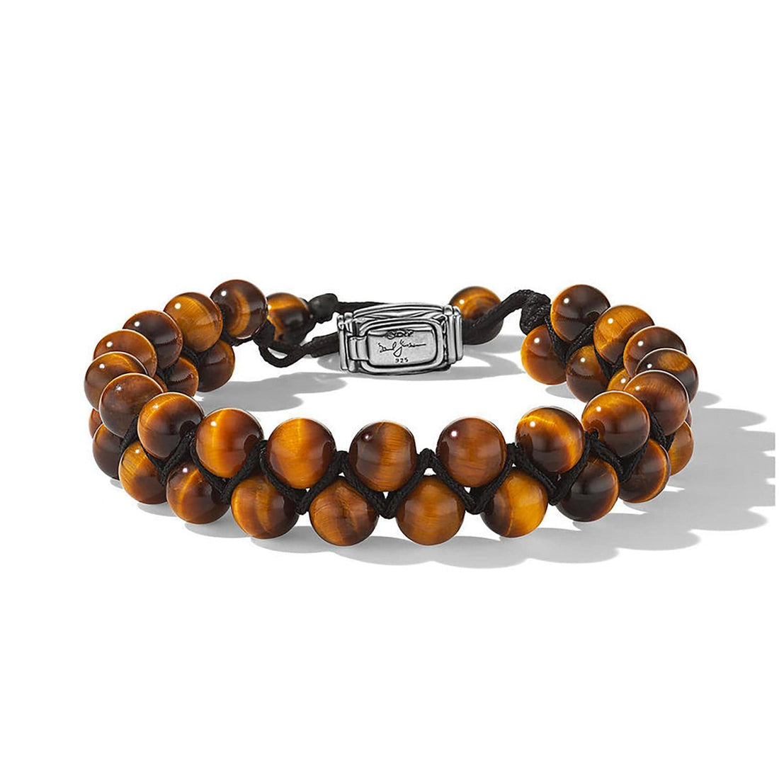 Woven Double Row Spiritual Bead Bracelet in Tiger's Eye by David Yurman ...